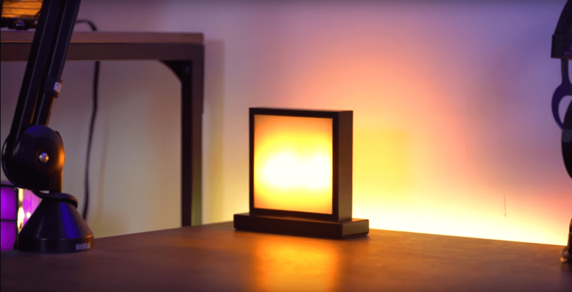 Fire lighting for desktop : Eterbiz LED Flame Effect Table Lamp